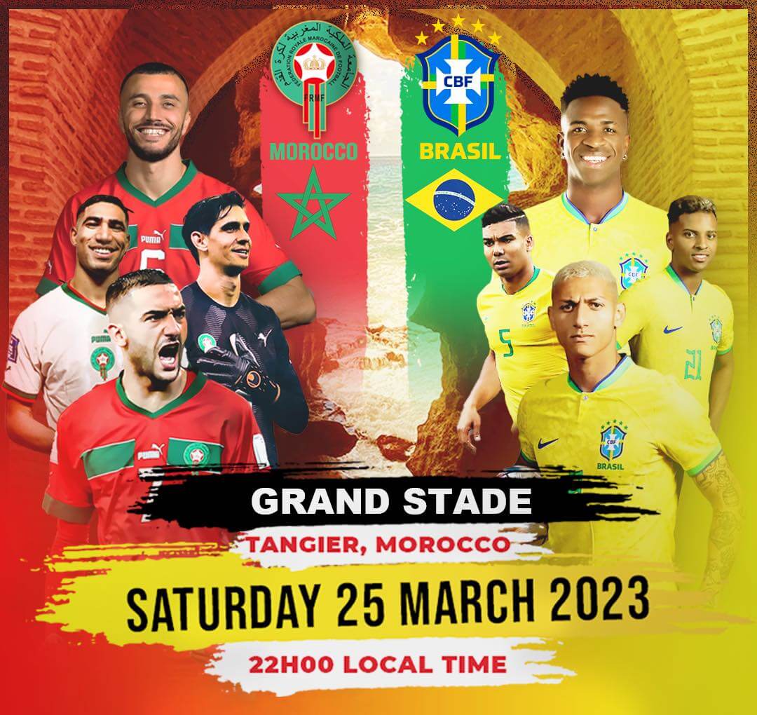 Match amical Maroc-Brésil: billetterie – FRMF