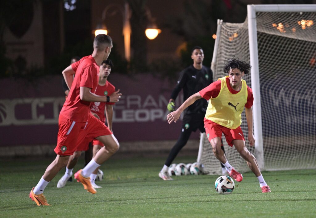 المنتخب الوطني لاقل من 20 سنة يجري اول حصة تدريبية بمصر – FRMF
