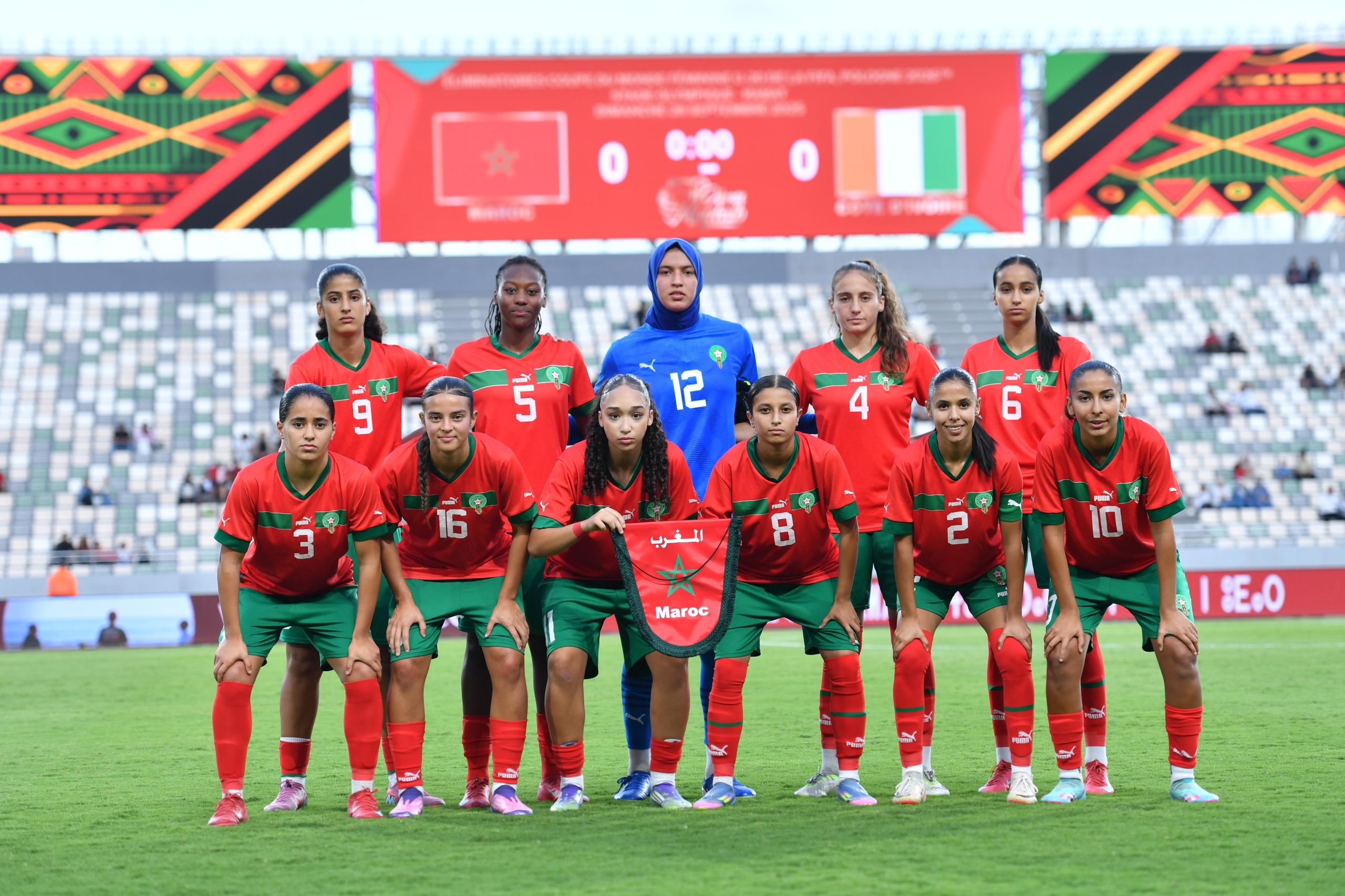 Eliminatoires Coupe du monde féminine U20 FIFA : Maroc-Côte d’Ivoire 3-3 – FRMF