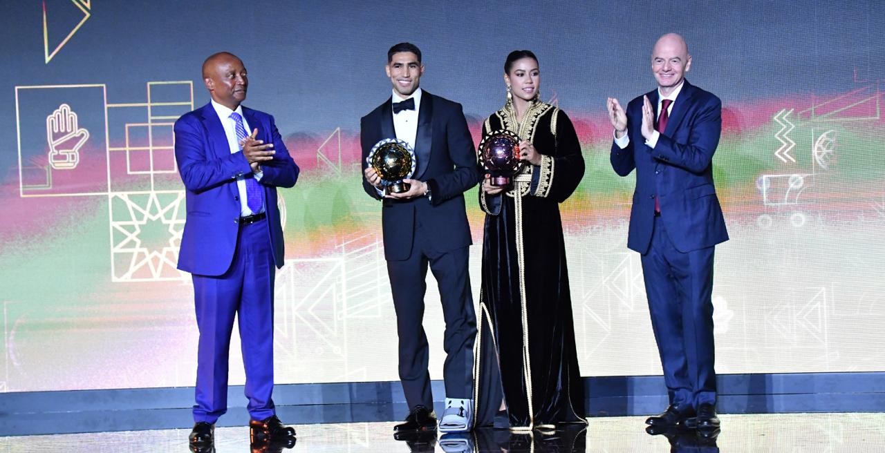 CAF Awards 2025: Achraf Hakimi et Ghizlane Chebbak lauréats – FRMF